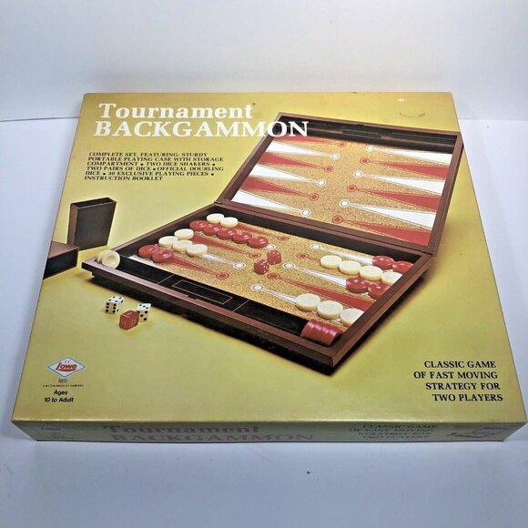 Lowe | Games | Vintage Tournament Backgammon Game Complete Lowe 976 | Poshmark